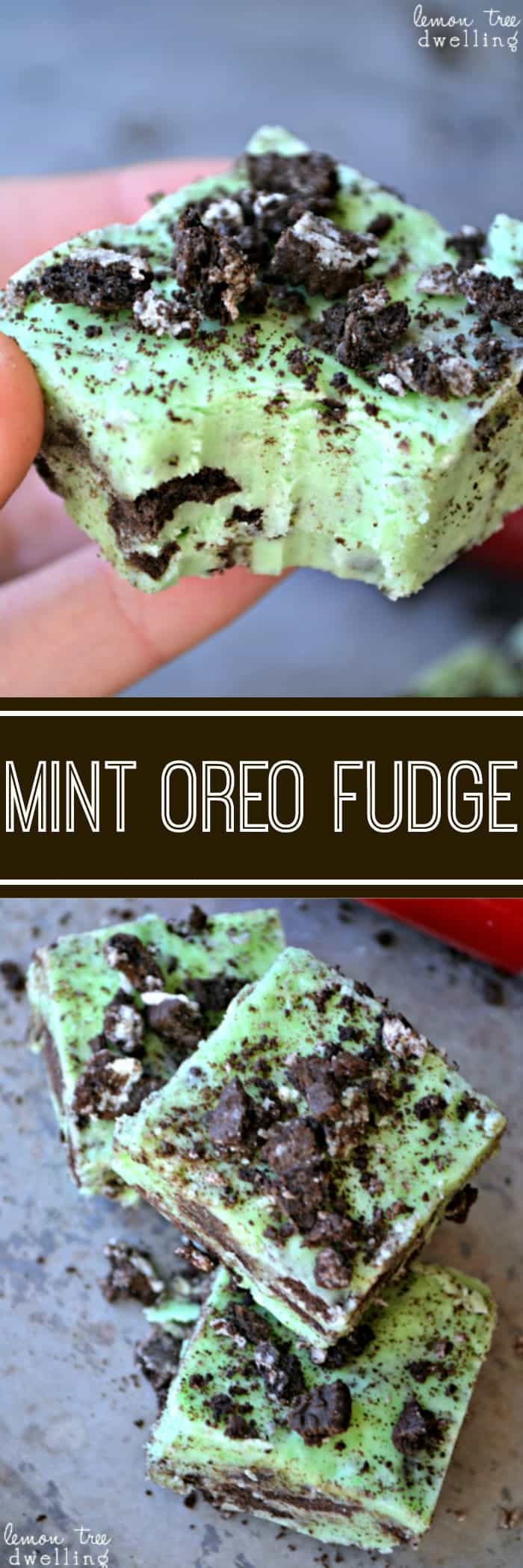 No-Bake Mint Oreo Fudge