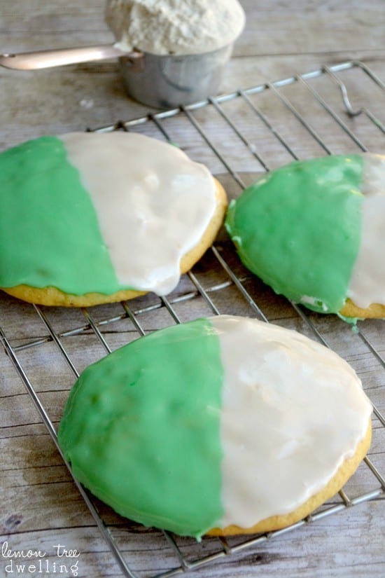 Green and White Cookies