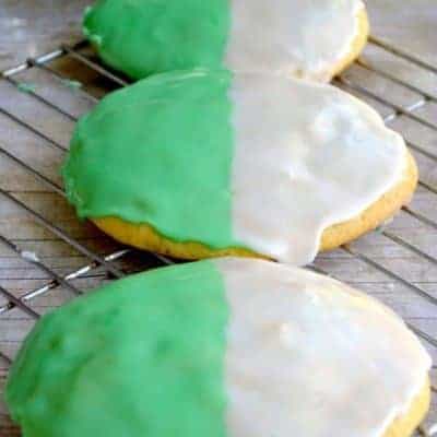 Green and White Cookies
