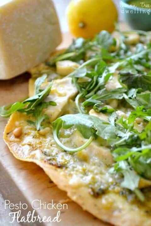 Pesto Chicken Flatbread Recipe – Lemon Tree Dwelling