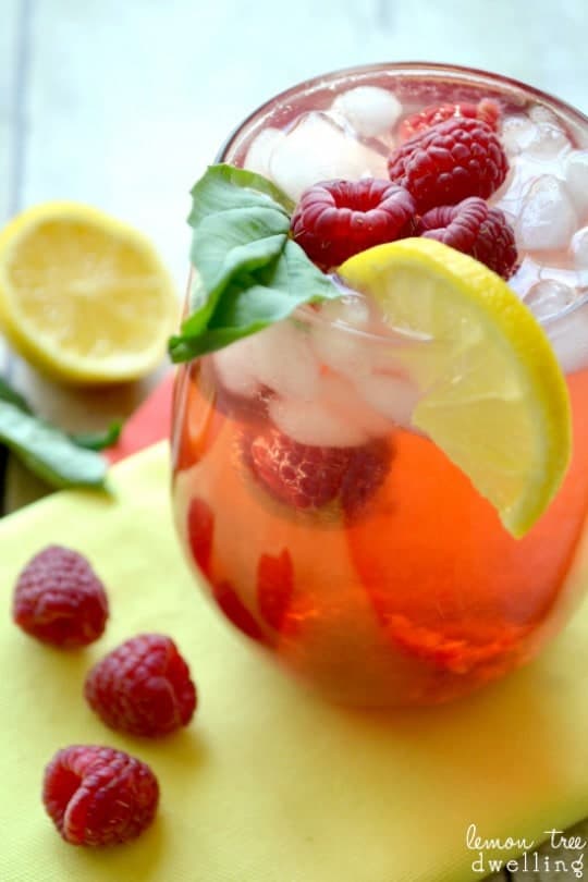 Raspberry Citrus Green Tea Cooler – Lemon Tree Dwelling