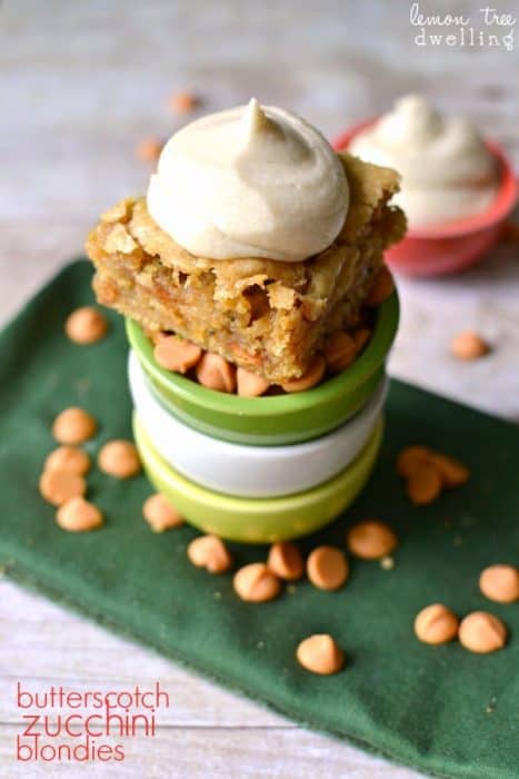 Butterscotch Zucchini Blondies – Lemon Tree Dwelling
