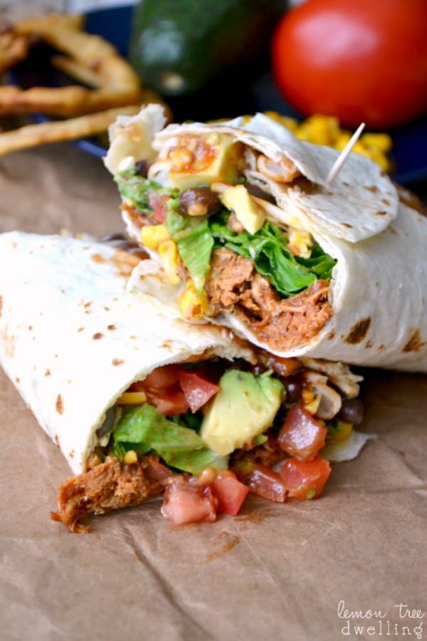 BBQ Ranch Chicken Wrap – Lemon Tree Dwelling