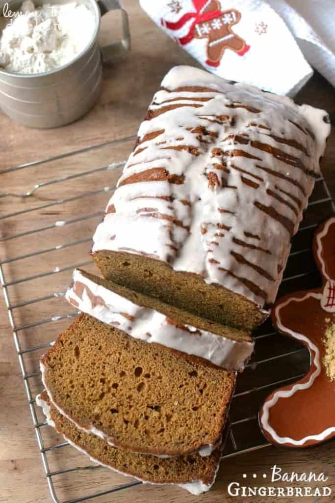Glazed Banana Gingerbread