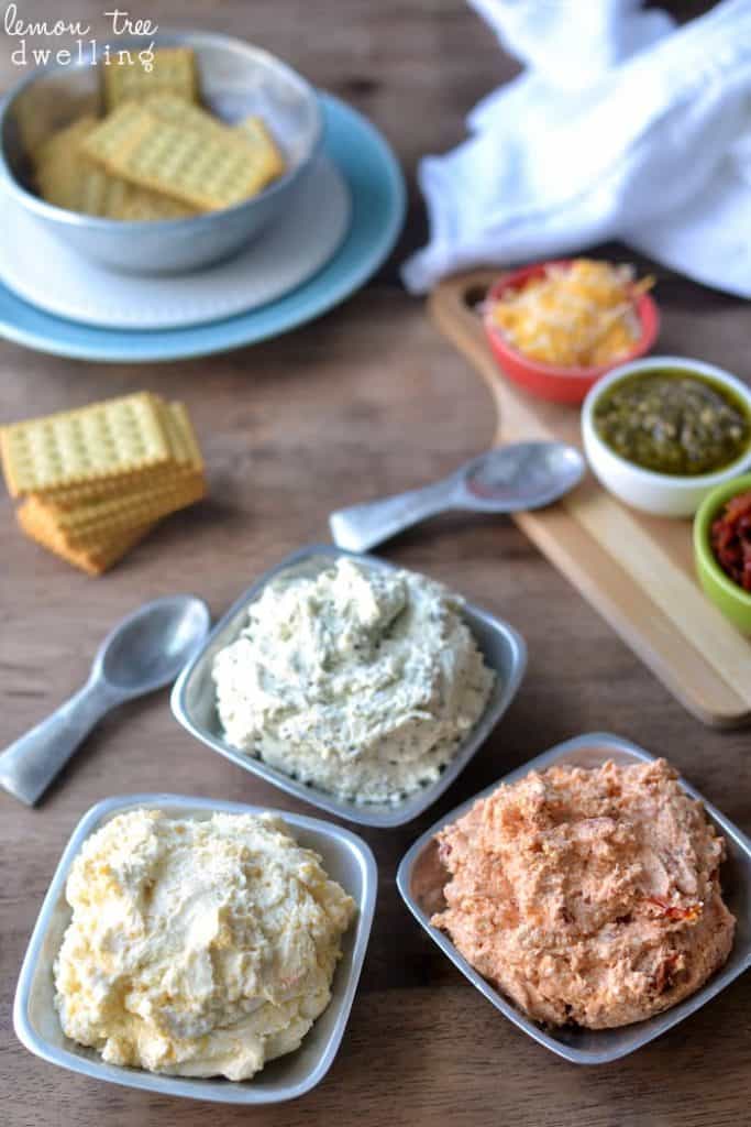 3 Ingredient Cheese Spreads