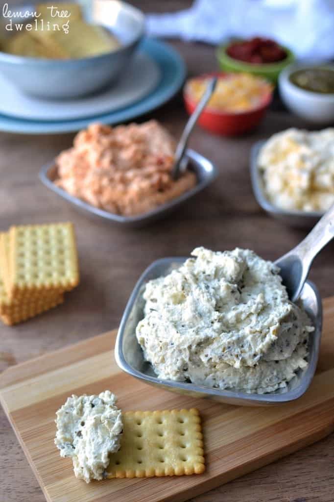 3 Ingredient Cheese Spreads