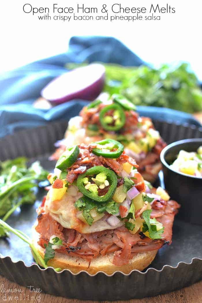 Open Face Ham & Cheese Melts – Lemon Tree Dwelling