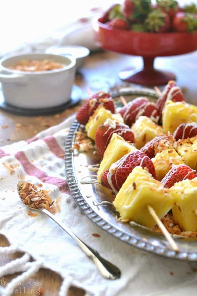 Strawberry Colada Kabobs – Lemon Tree Dwelling