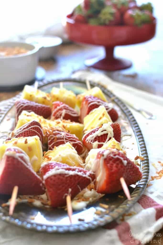 Strawberry Colada Kabobs – Lemon Tree Dwelling