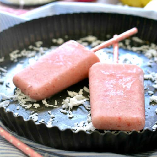 Strawberry Colada Popsicles – Lemon Tree Dwelling