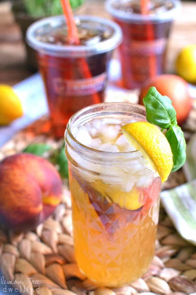 Basil-Peach Iced Tea Lemonade – Lemon Tree Dwelling