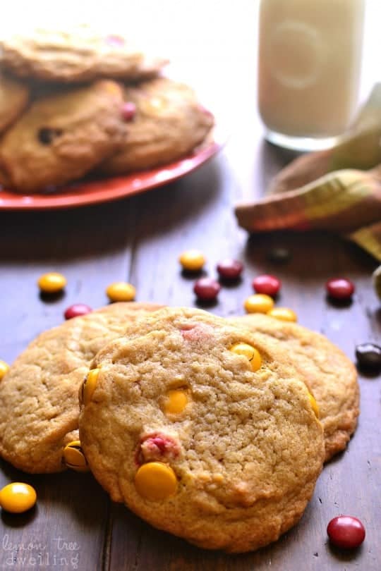 Pumpkin Spice M&M Cookies – Lemon Tree Dwelling