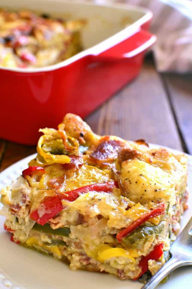 Summer Vegetable Breakfast Strata
