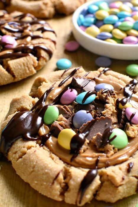 Chocolate Peanut Butter Overload Cookies