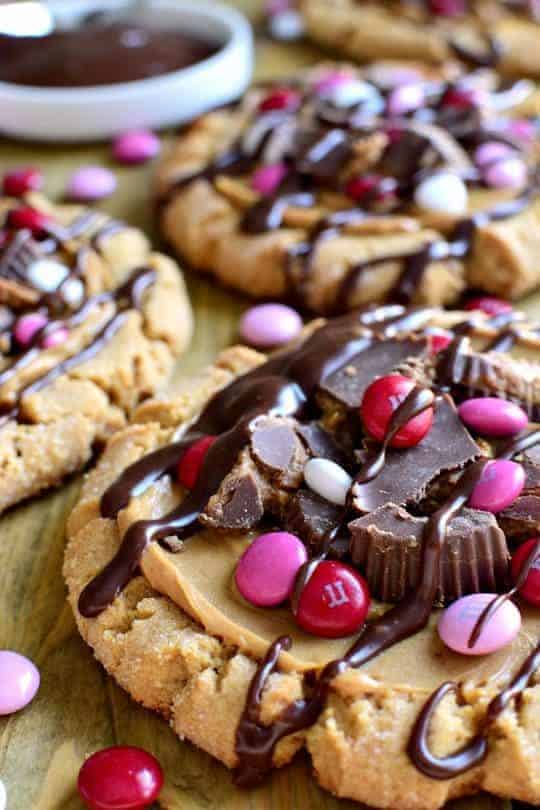 Chocolate Peanut Butter Overload Cookies