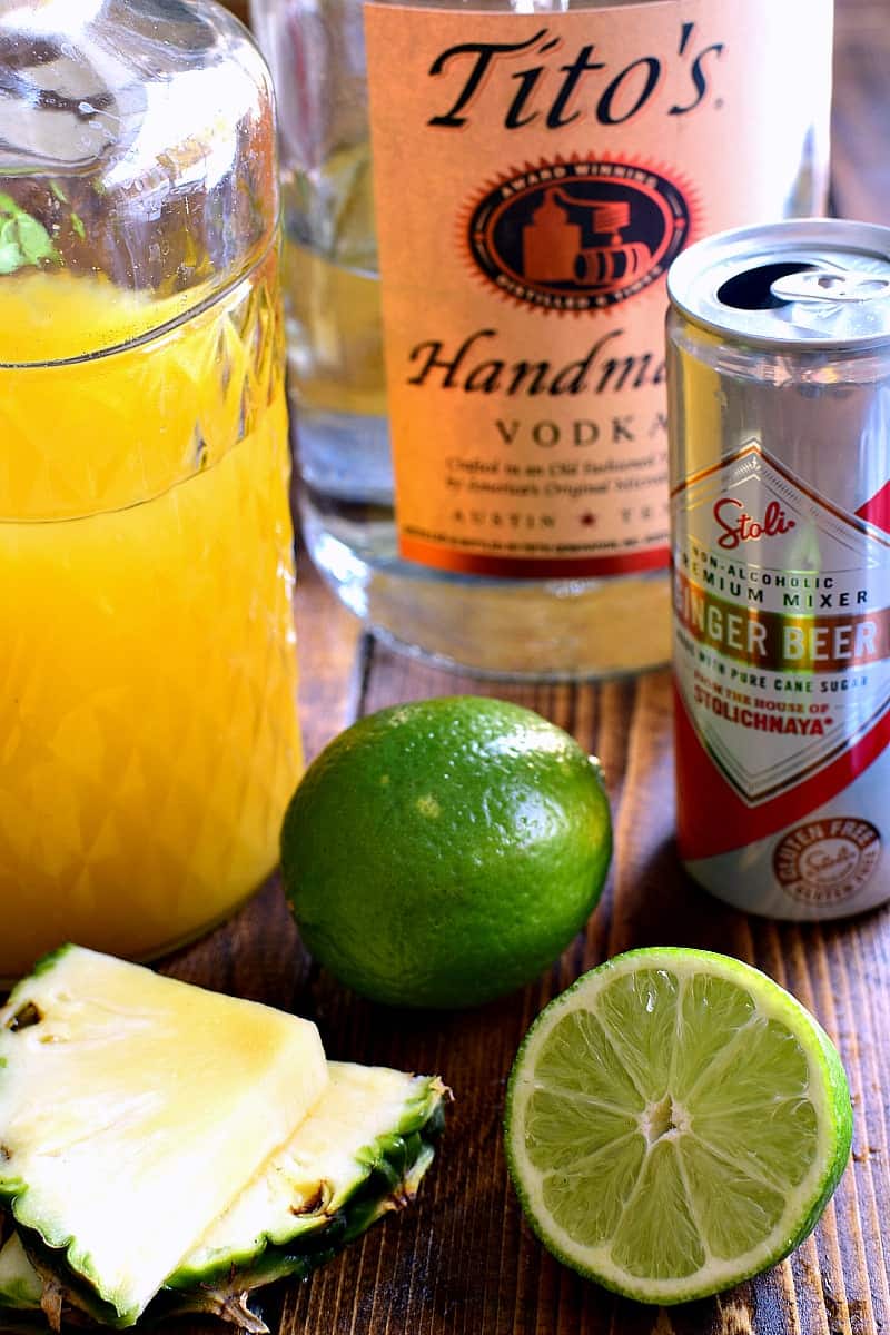 Pineapple Moscow Mules