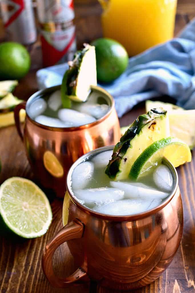 Pineapple Moscow Mules