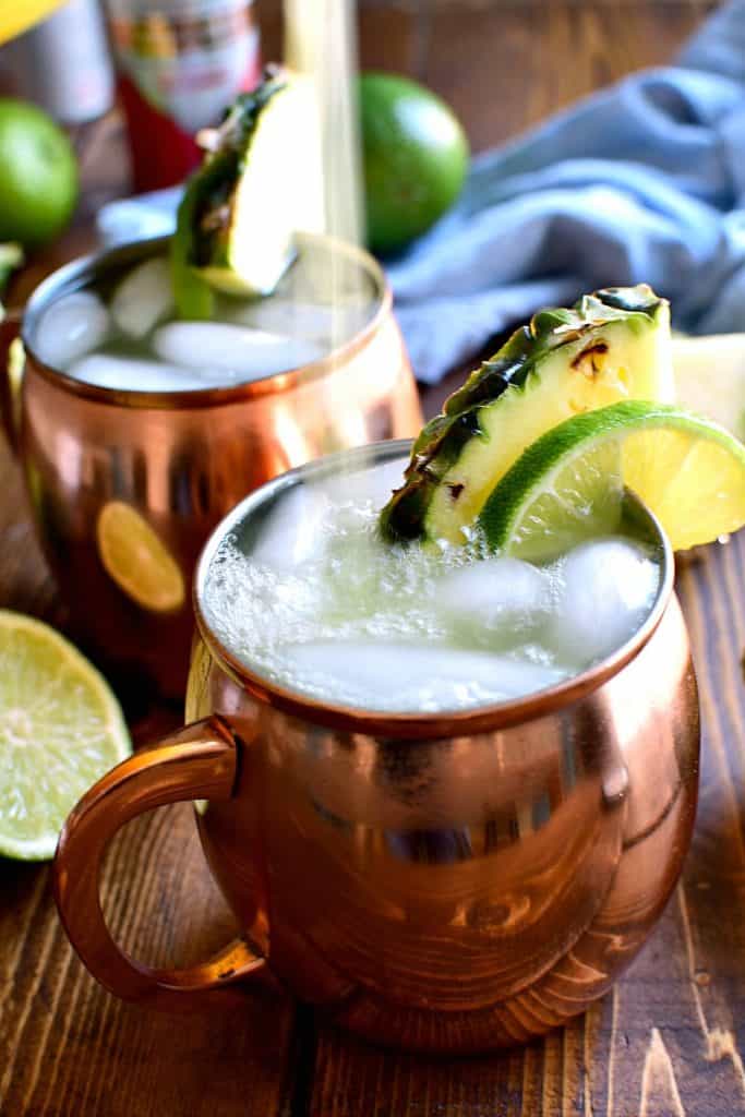 Pineapple Moscow Mules