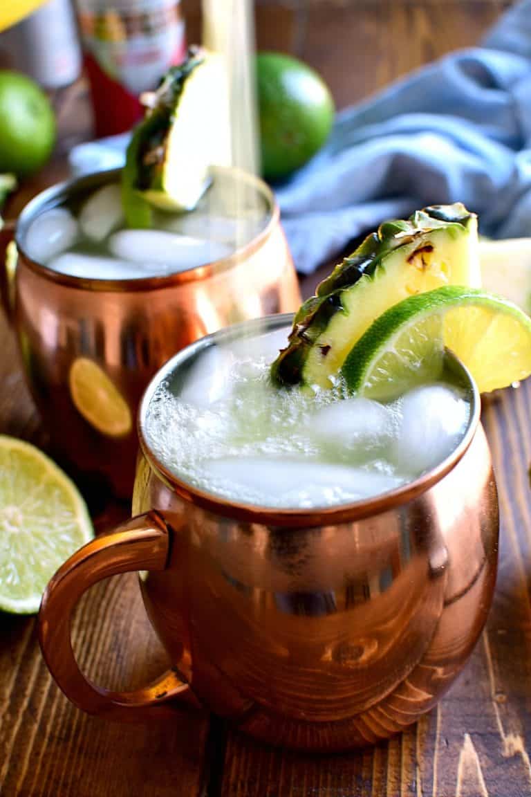 Pineapple Moscow Mules