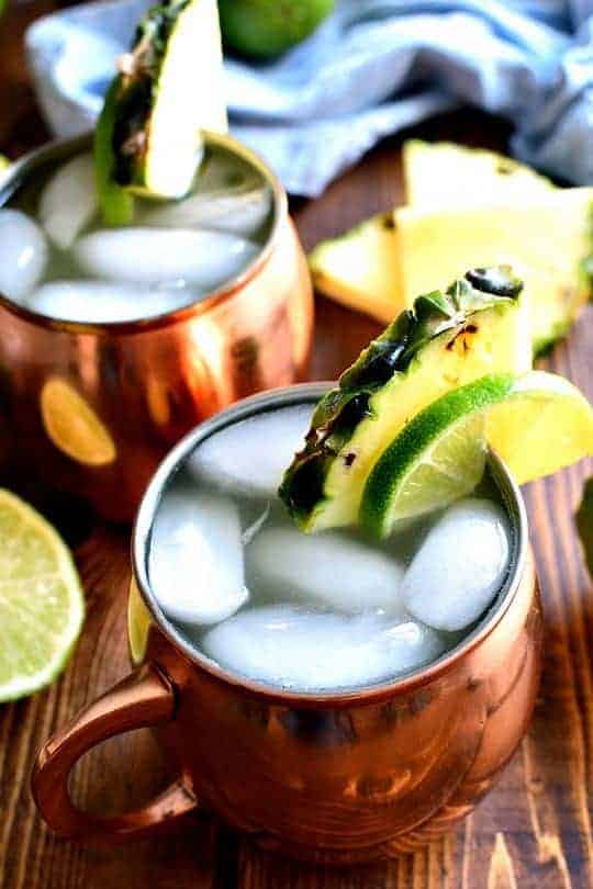 Pineapple Moscow Mules