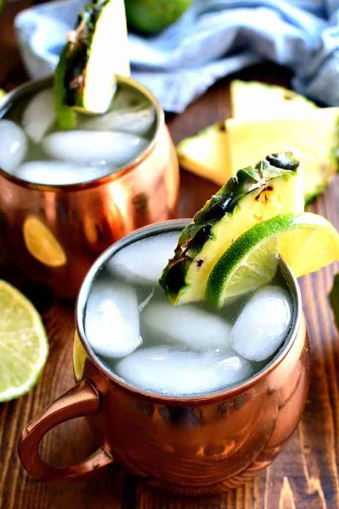 Pineapple Moscow Mules