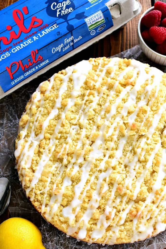 Lemon Raspberry Coffee Cake