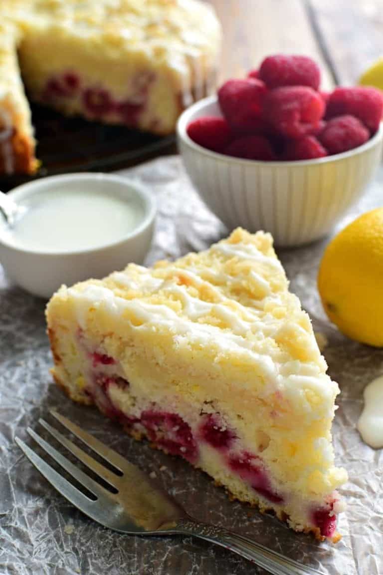 Lemon Raspberry Coffee Cake