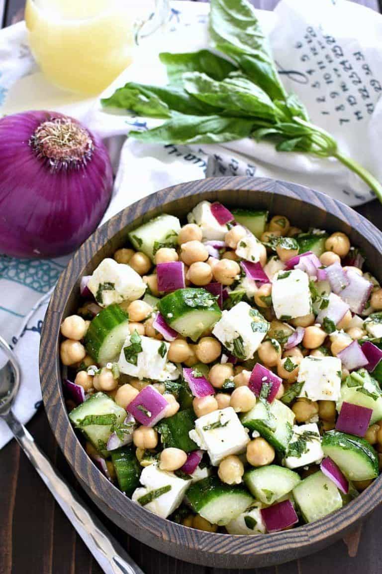 Chickpea Cucumber Feta Salad – Lemon Tree Dwelling