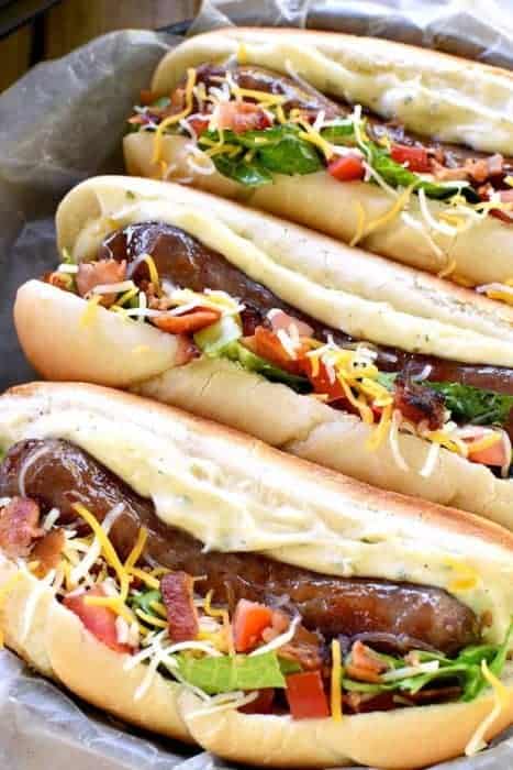 Cheddar Ranch BLT Brats – Lemon Tree Dwelling
