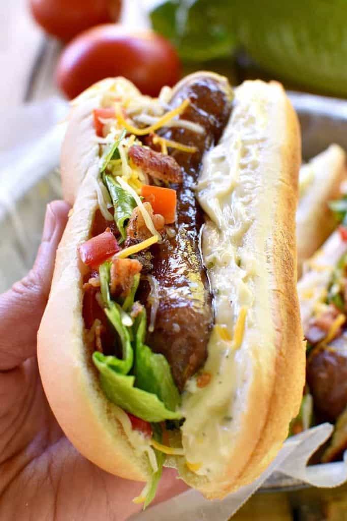 Cheddar Ranch BLT Brats – Lemon Tree Dwelling