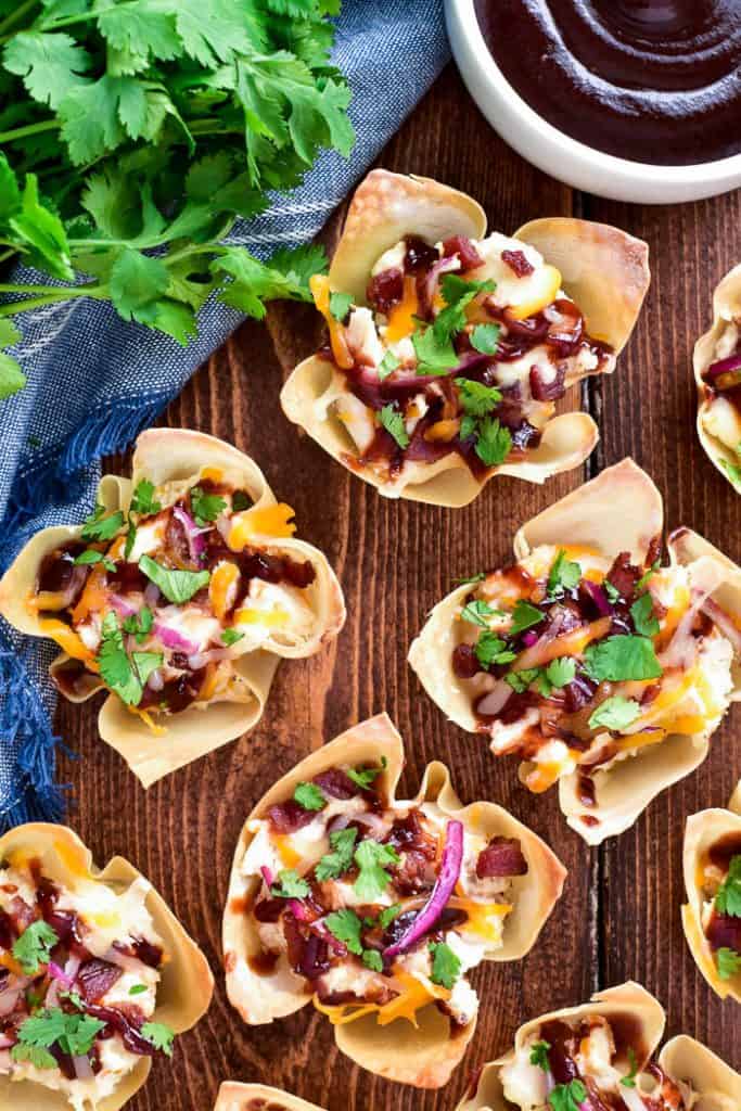 BBQ Chicken Wonton Cups - Lemon Tree Dwelling
