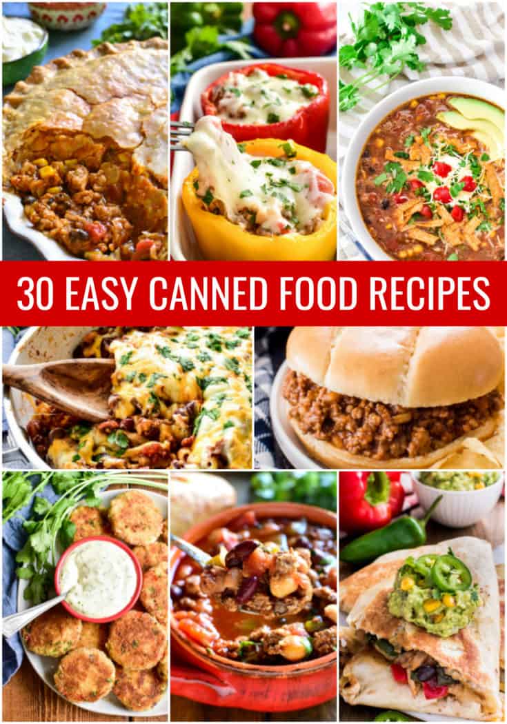 30 Easy Canned Food Recipes – Lemon Tree Dwelling