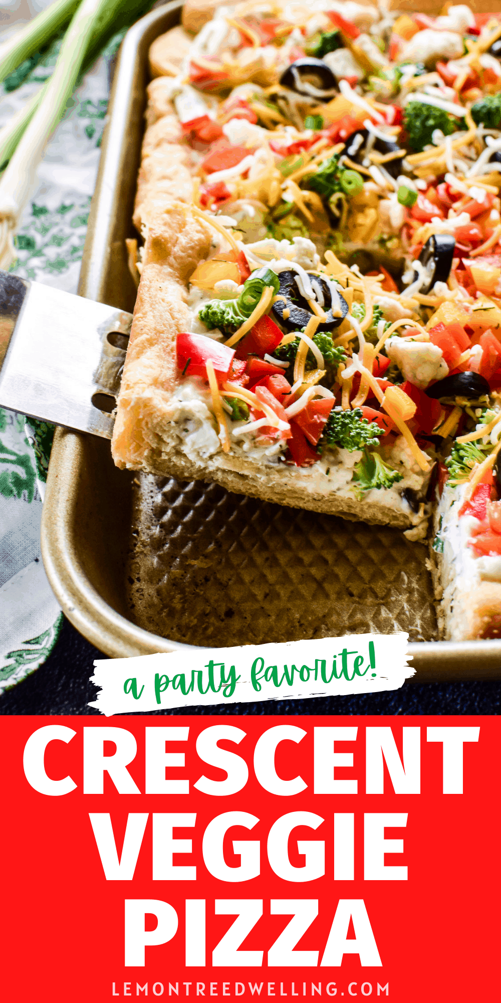 Crescent Roll Veggie Pizza – Lemon Tree Dwelling