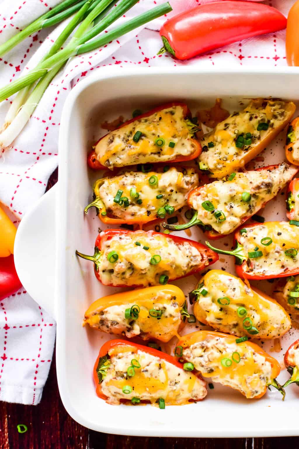 Mini Pimientos Rellenos de Salchicha - Morada de Limonero | Flonchi