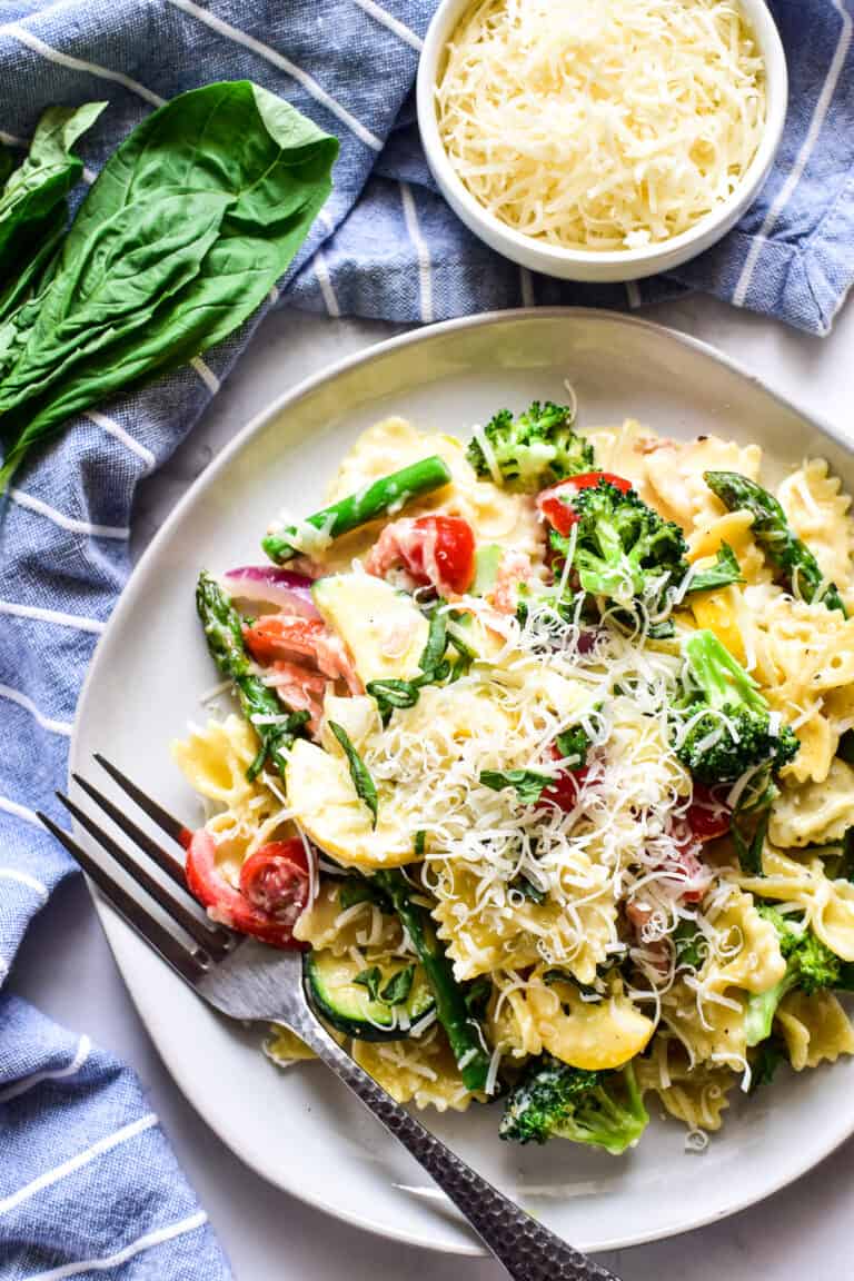 Alfredo Pasta Primavera – Lemon Tree Dwelling