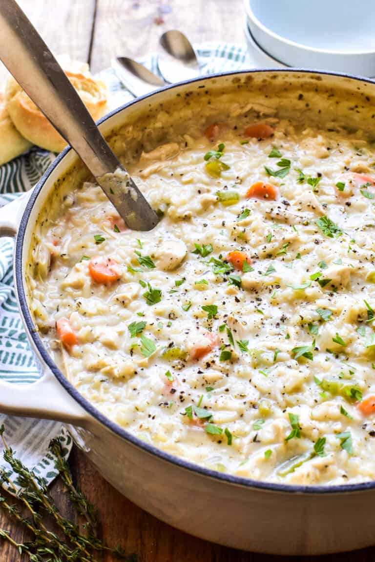 Creamy Chicken and Rice Soup – Lemon Tree Dwelling