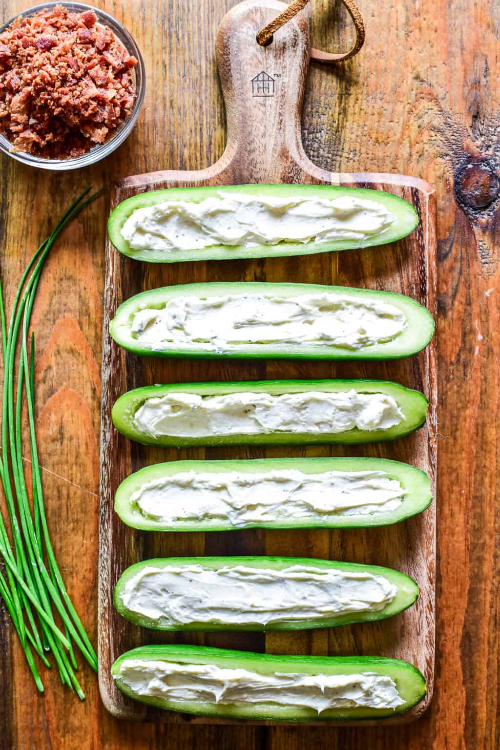 Bacon Cream Cheese Cucumber Boats – Lemon Tree Dwelling