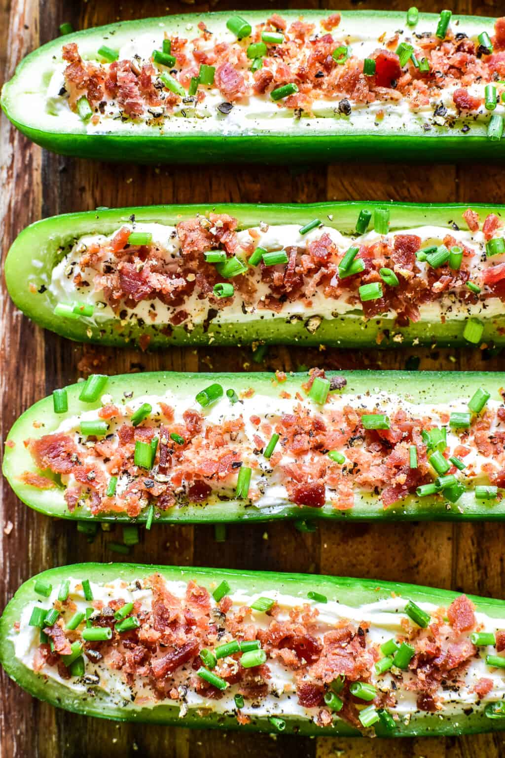Bacon Cream Cheese Cucumber Boats – Lemon Tree Dwelling