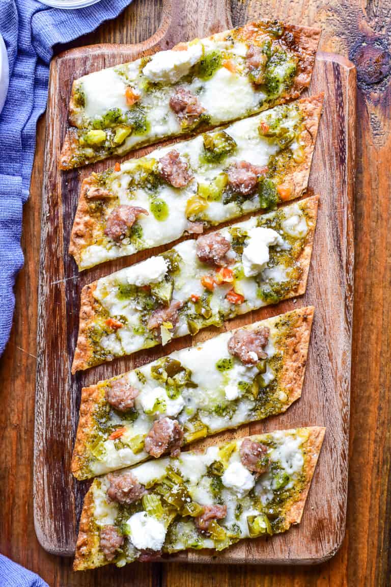 Sausage Ricotta Flatbread Pizza – Lemon Tree Dwelling