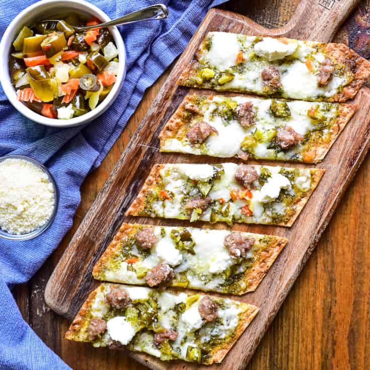 Sausage Ricotta Flatbread Pizza – Lemon Tree Dwelling
