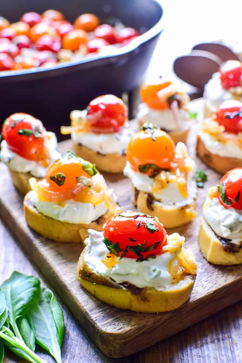 Blistered Tomato Bruschetta – Lemon Tree Dwelling
