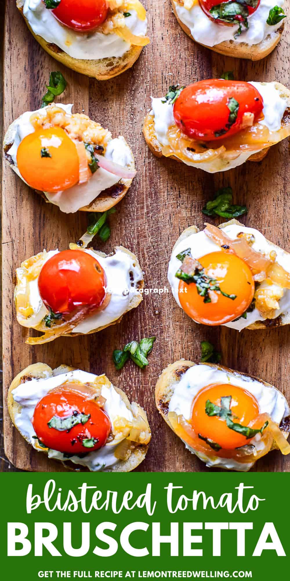 Blistered Tomato Bruschetta – Lemon Tree Dwelling
