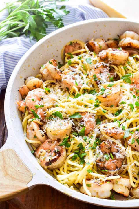 Garlic Shrimp Pasta – Lemon Tree Dwelling
